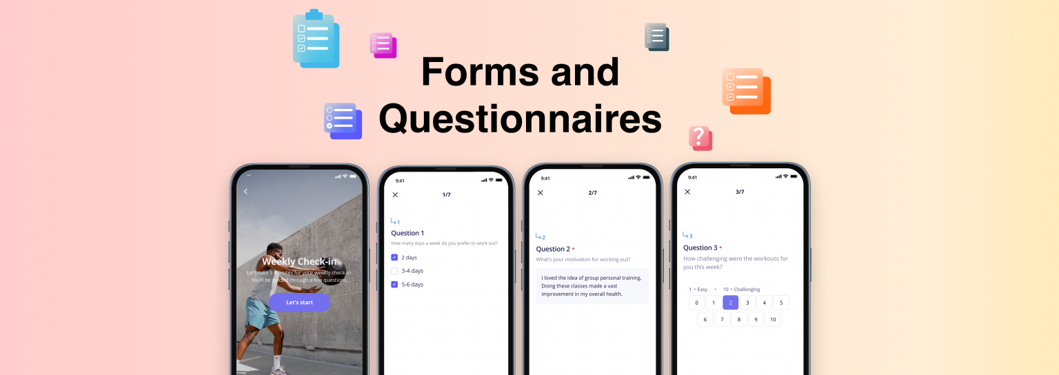 Introducing Forms and Questionnaires! | Everfit Blog